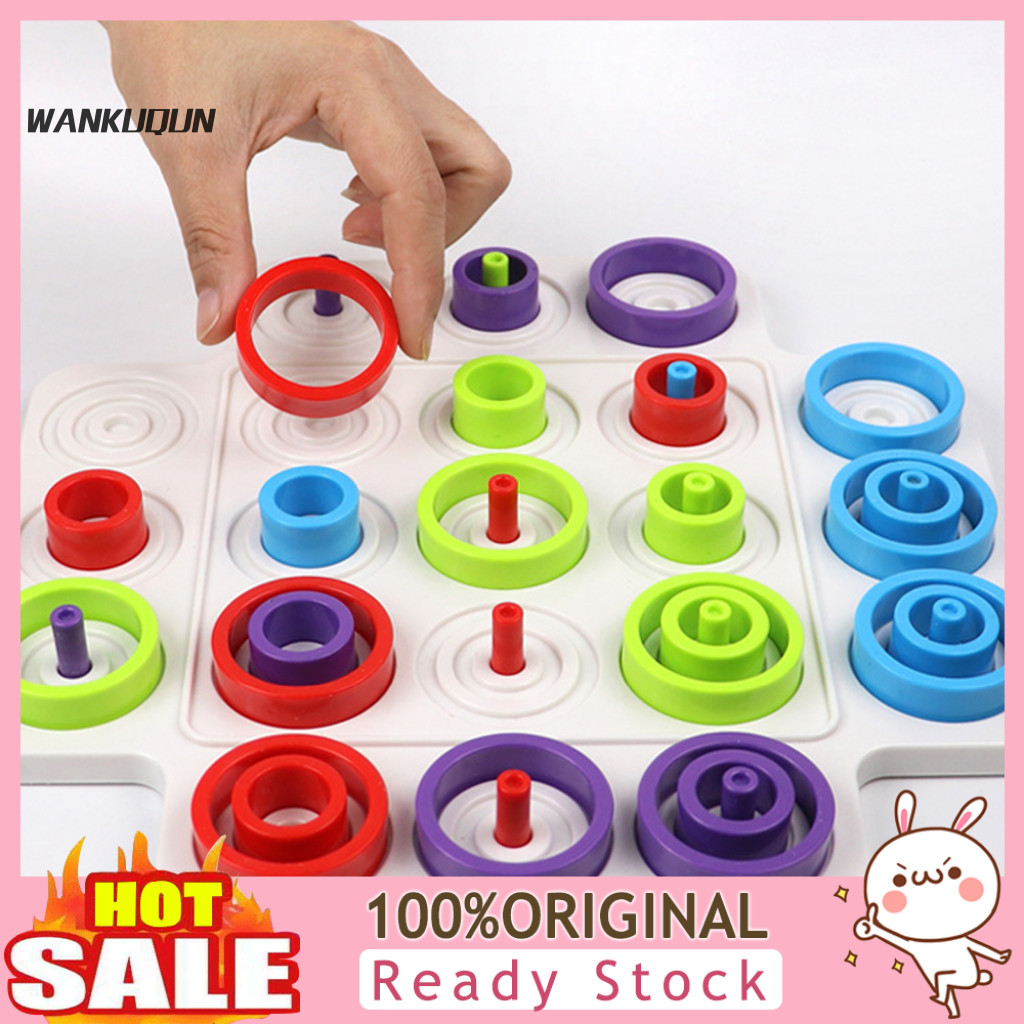 Puzzle Chess Toy Play Set Educational Board Game Strategy Chess Toy Set ...