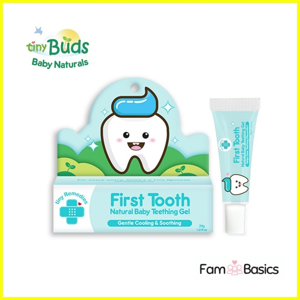 ∈ ☇ Tiny Buds First Tooth Natural Baby Teething Gel 20g | Shopee ...