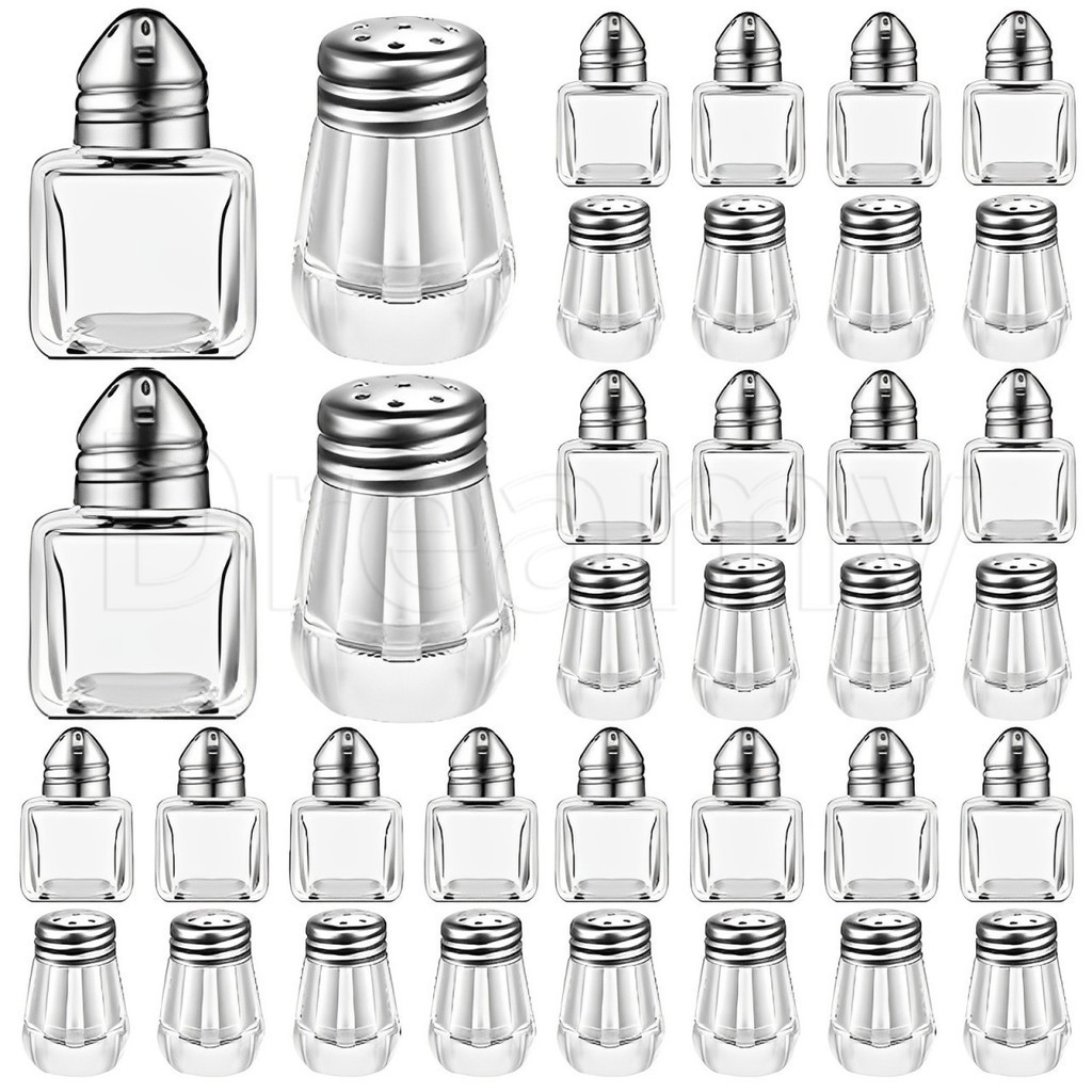 10/15ML Mini Seasoning Bottle - Transparent Glass Spice Jars - BBQ ...