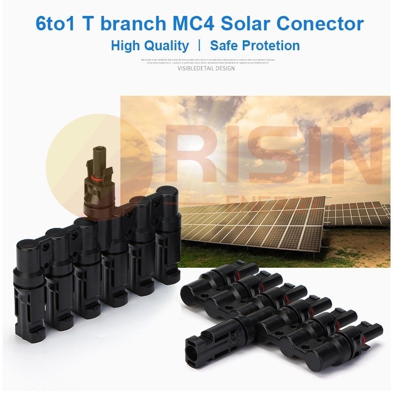 Solar Branch Connector 6 to 1 Solar Panel Connector 6 Way Solar Branch ...
