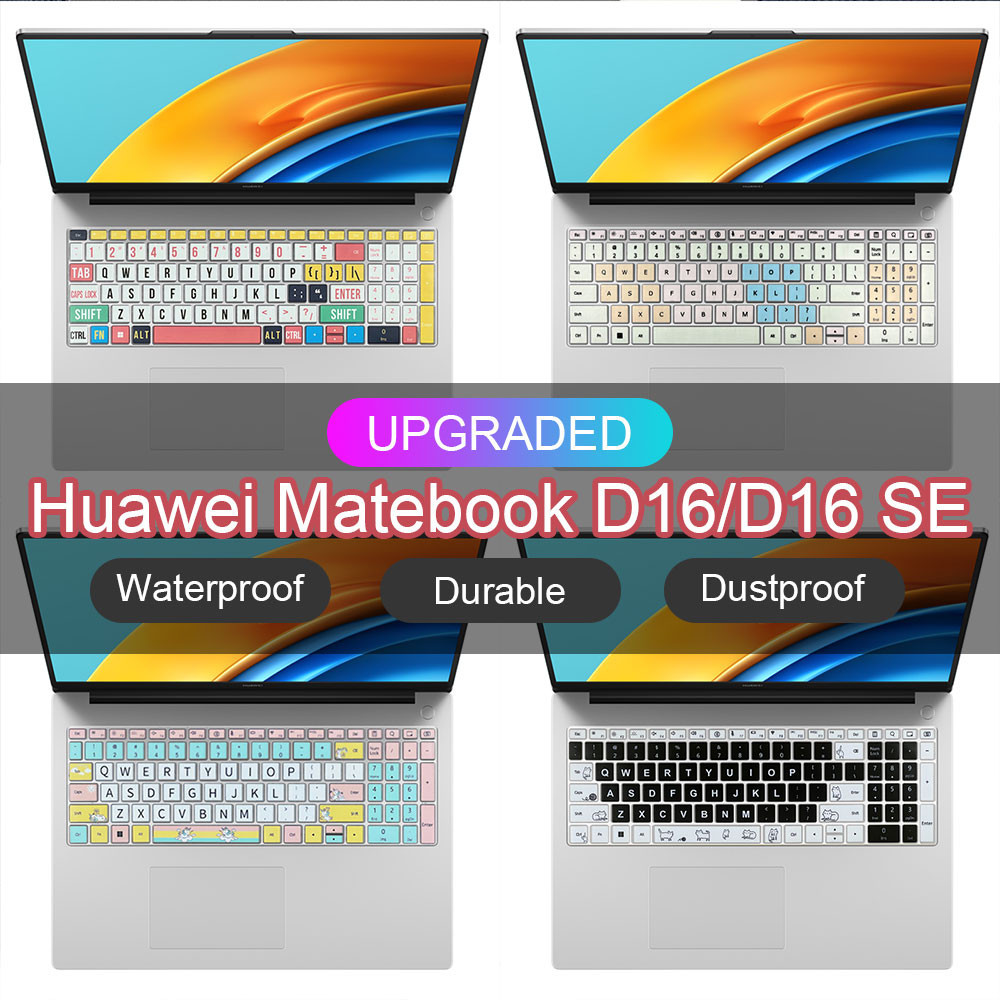Ultra-thin silicon transparent keyboard film for Huawei MateBook D16 ...