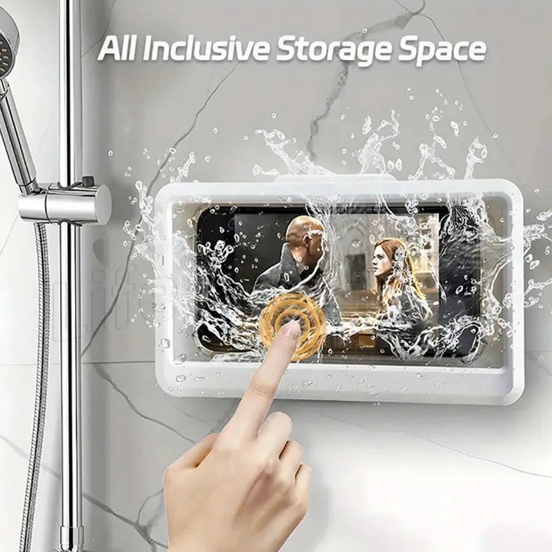 [ Featured ] Waterproof Shower Phone Holder - Touchable Anti-fog Cell ...