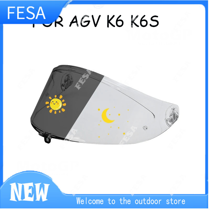 Photochromic Shield Visor Lenses for AGV K6 K6S Visor Full Face Viseira ...