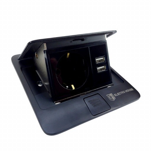 Floor Socket Recessed 16A With Grounding With 2 USB Port EU US UK ...