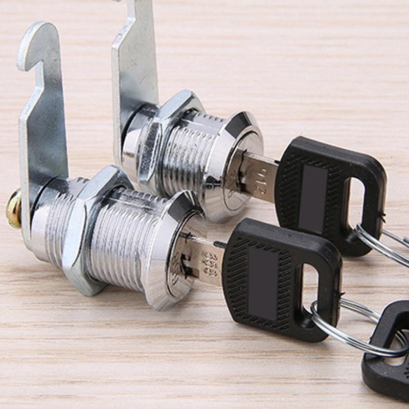 Classic Security Lock Metal Cylinder Cabinet Locker Cam Lock With Keys ...