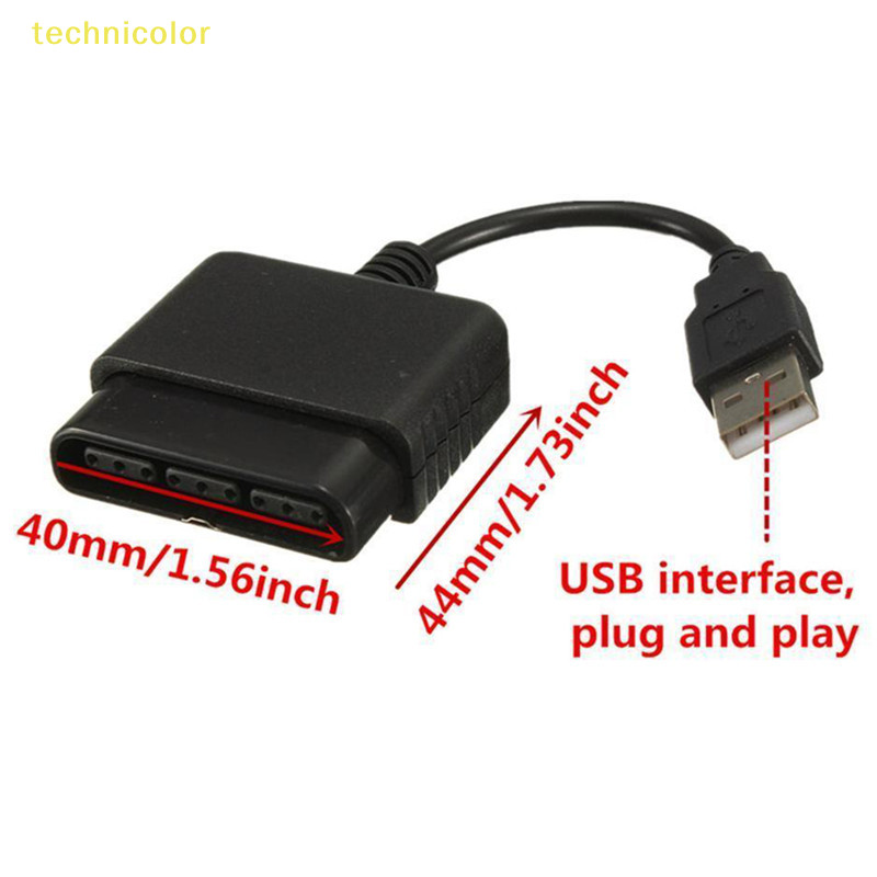 TCPH USB Controller Adapter Converter Cable Cord for PlayStation PS2 To ...