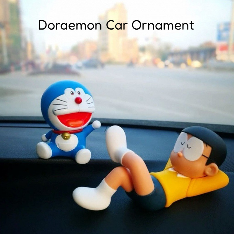 Doraemon Car Ornament Cute Cartoon Doll Blue Fat Man Doll Center ...