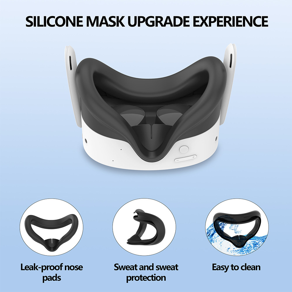 Silicone VR Face Covers VR Silicone Mask Cover Mask Face Pad for Meta ...