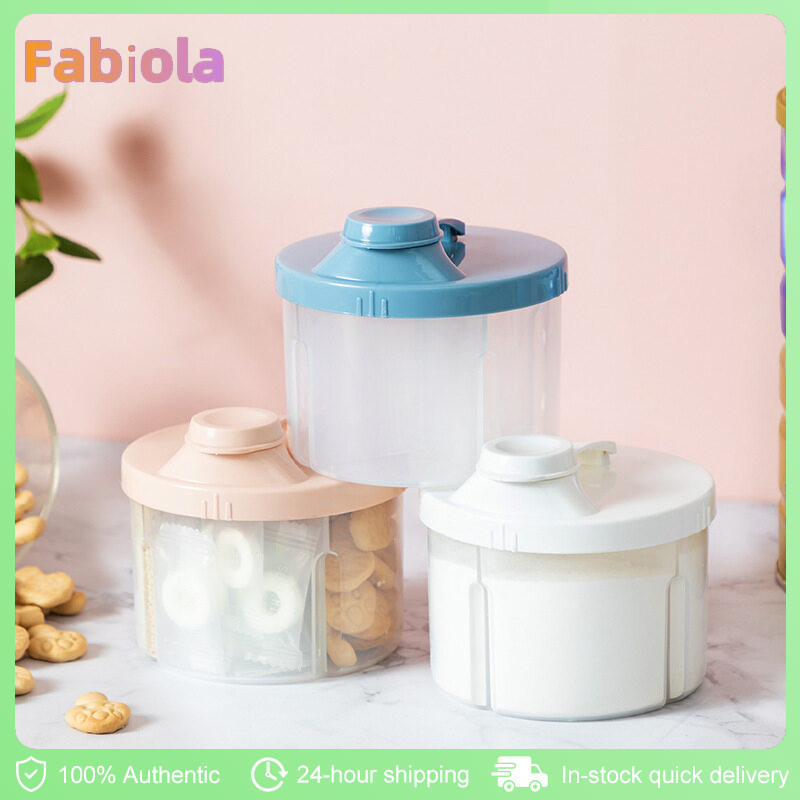 4-Grids Portable Food Storage Box Baby Milk Powder Dispenser Food ...
