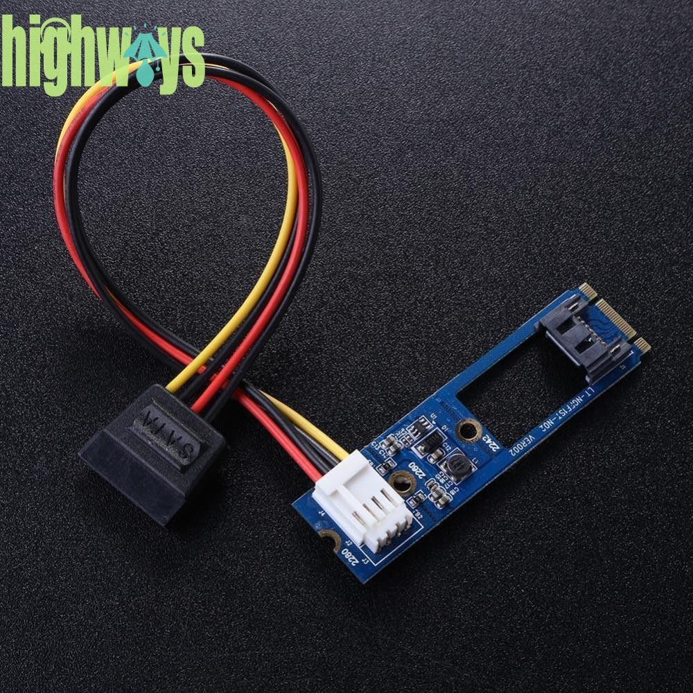 M.2 SATA to 7Pin SATA M2 to SATA Converter Card Adapter with Cable ...