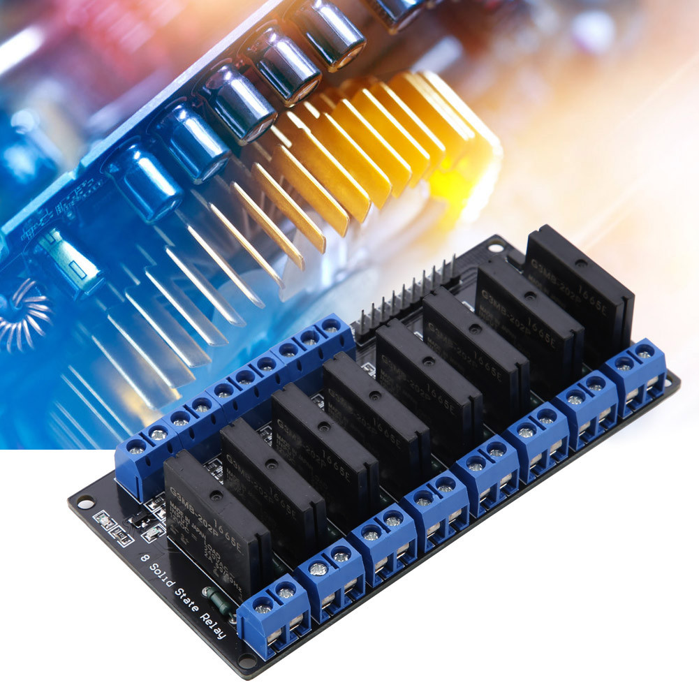 Soxii Solid State Relay Module 8 Channels DC-AC Low Level Trigger with ...