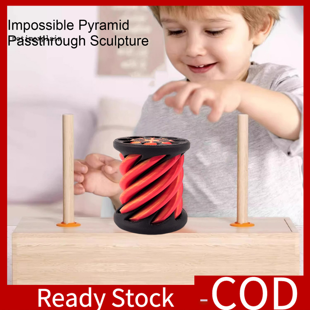 NTA Pyramid Decor Desktop Pyramid Statue Magic Spiral Cone Stress ...