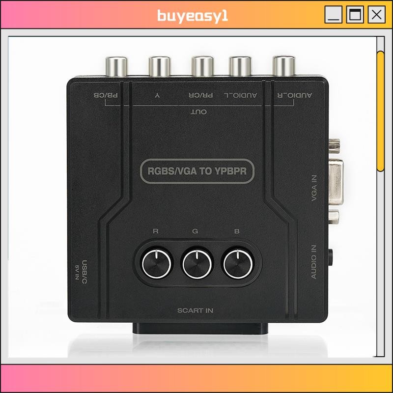 RGBS VGA to YPBPR Component Converter SCART to YPBPR Converter for ...