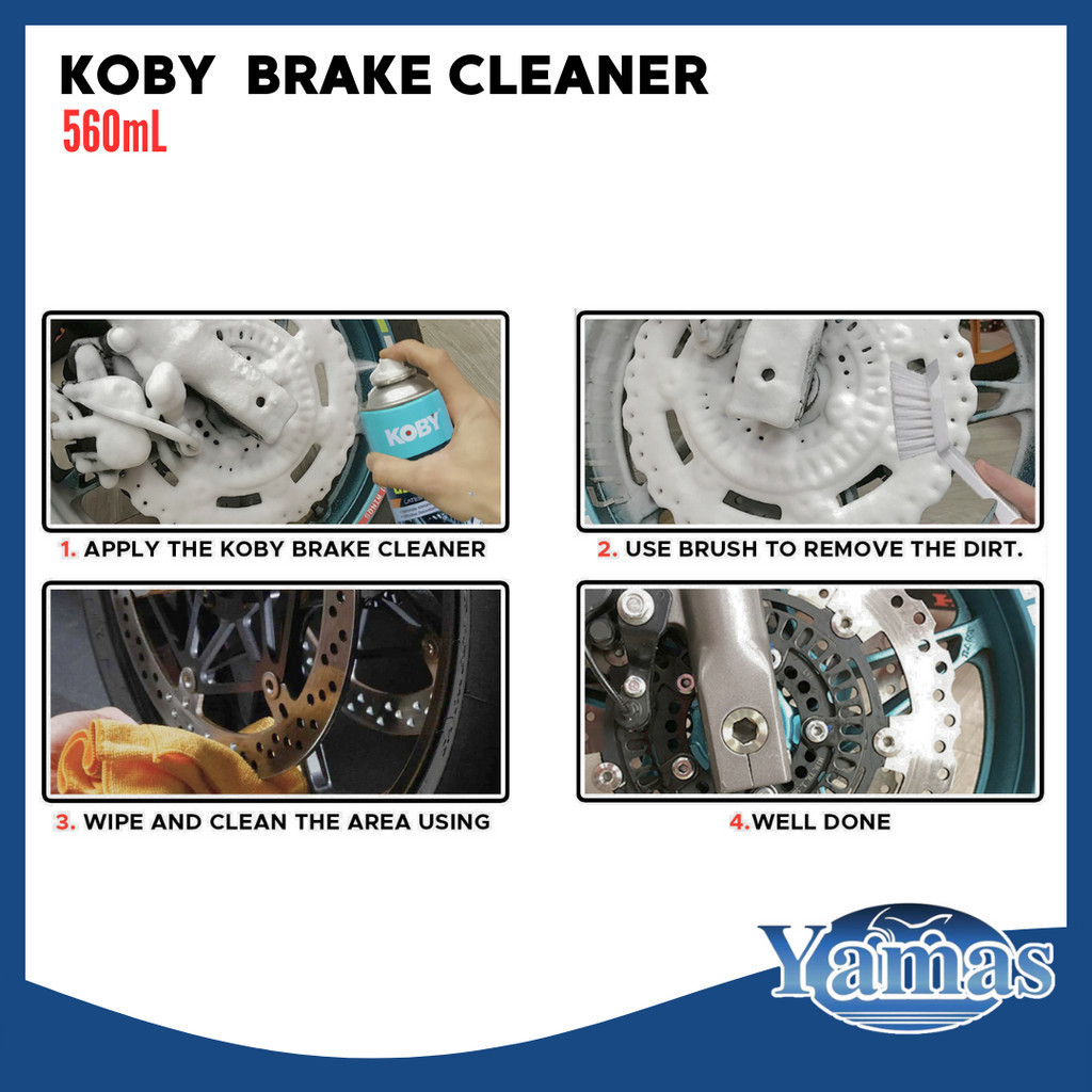 MOTO PARTS CARE ORIGINAL KOBY BRAKE CLEANER 560ML FOR MOTORCYCLE [YAMAS ...