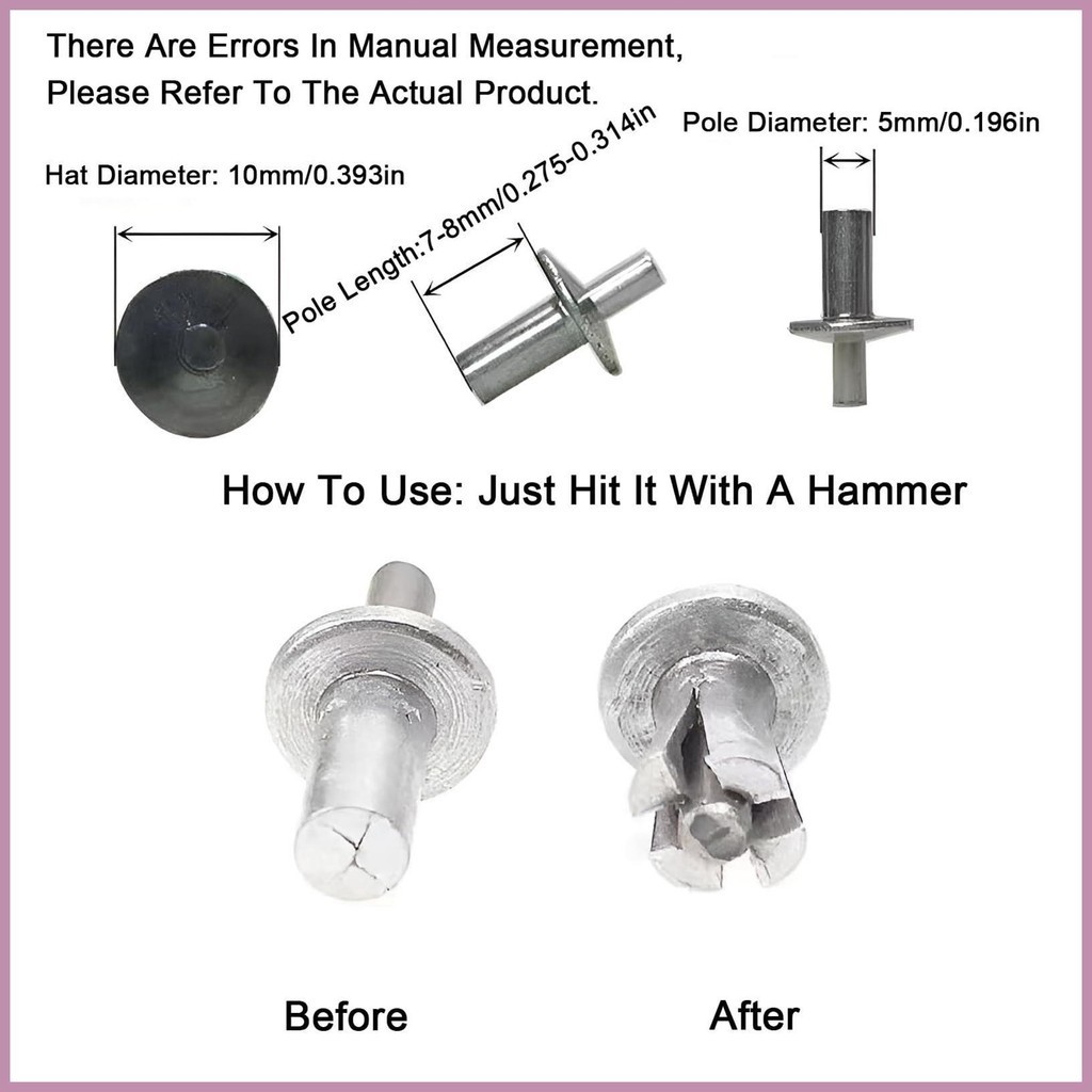 Aluminium Round Head Solid Rivets Dome Head Pop Rivet Core Pulling ...