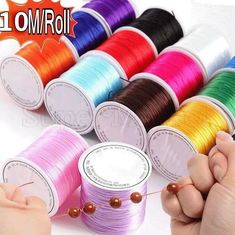 Elastic Thread Round Crystal Line - Suitable for DIY Jewelry Making ...