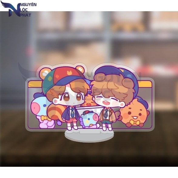Cute BTS Chibi standee model 5cm/10cm | Shopee Philippines
