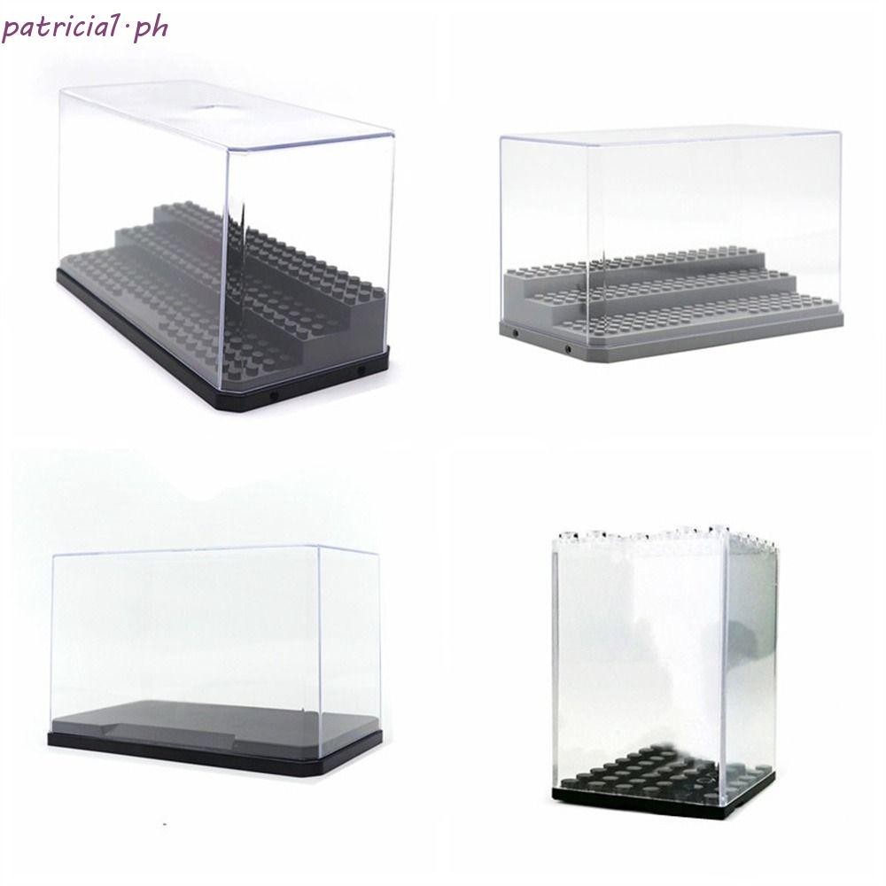 PATRICIA Building Blocks Display Box, 3 Steps Dustproof Car Model Show ...