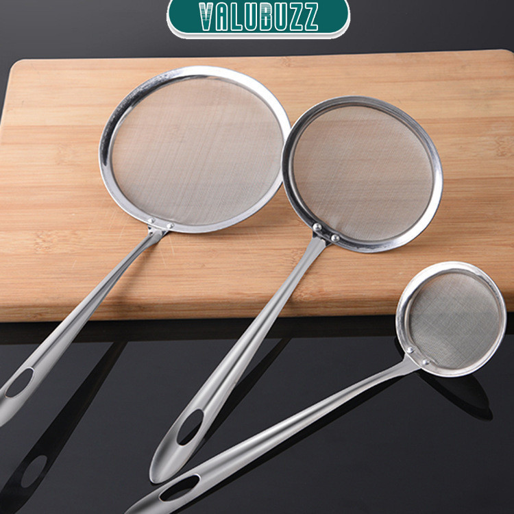 VB Kitchen Stainless Steel Mesh Spoon Sifter Sieve Filter Kitchenware ...