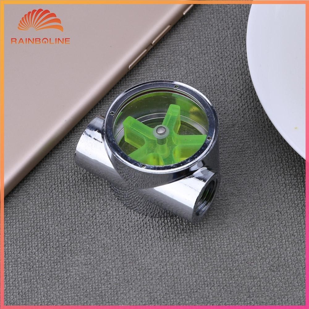 Rain Flow Meter Water Cooling Flow Indicator Meter Copper Chromed 2 ...