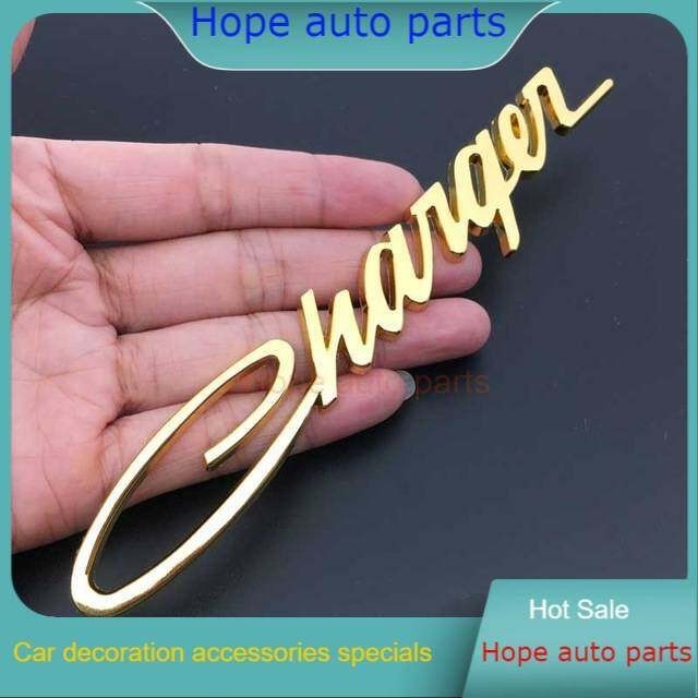 New upgrade Car Styling 3D metal Charger Letter Logo Car Fender side ...