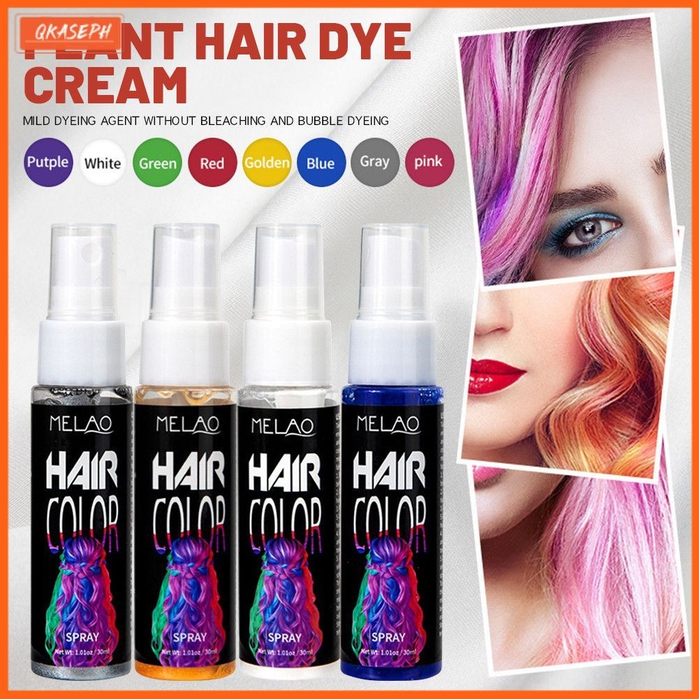 【qkase】 MELAO Disposable Hair Dye Spray Plant Hair Dye Cream Mild ...