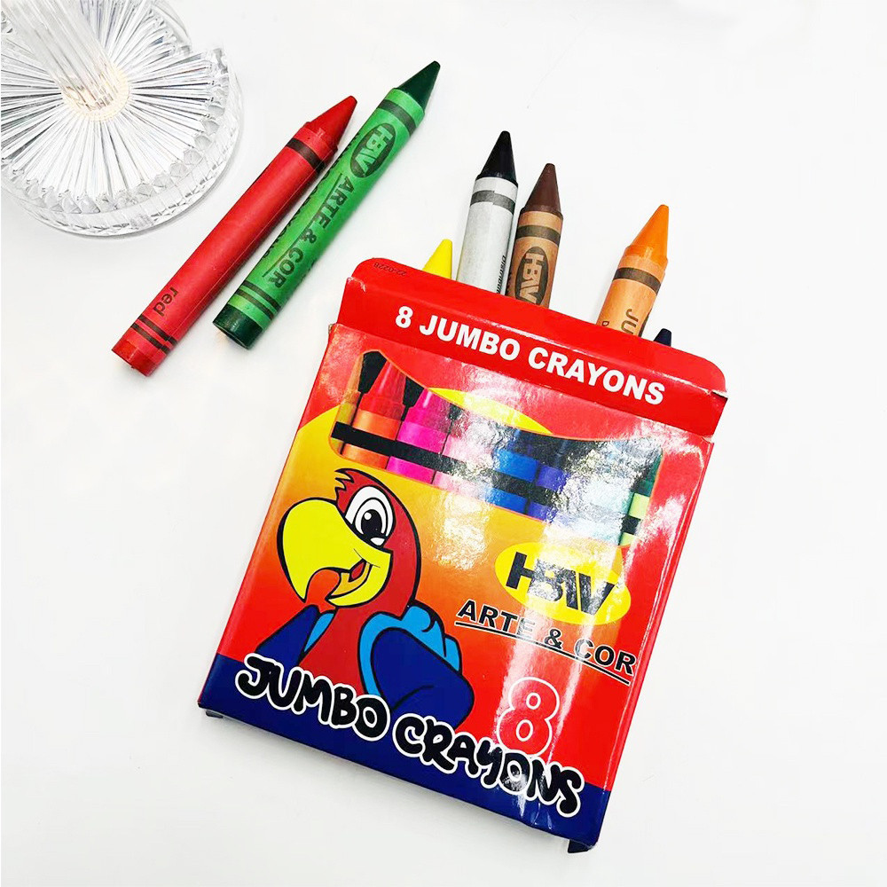Kuba HBW Jumbo Crayons Art Color Crayola 8pcs | Shopee Philippines