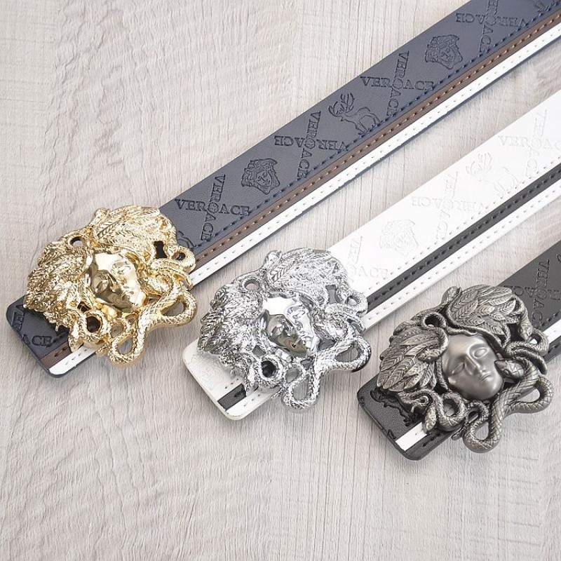 Internet celebrity New Belt Men's Youth casual inner Buckle Head smooth ...