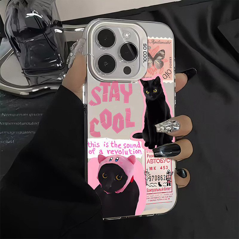 Interesting Kabi Black Cat Shockproof Compatible for IPhone 7 X SE2020 ...