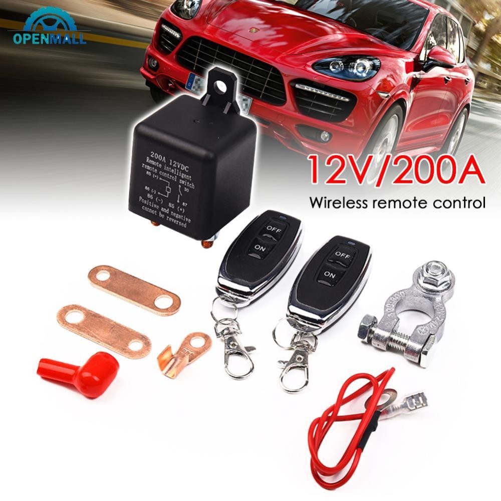 OPENMALL 12V 200A Car Battery Switch Relay Wireless Remote Control ...