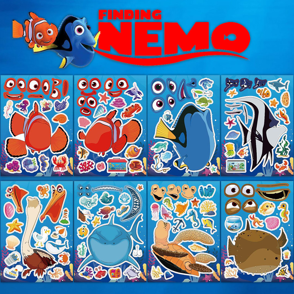 Disney Cartoon Animation Finding Nemo Theme Puzzle Stickers for ...