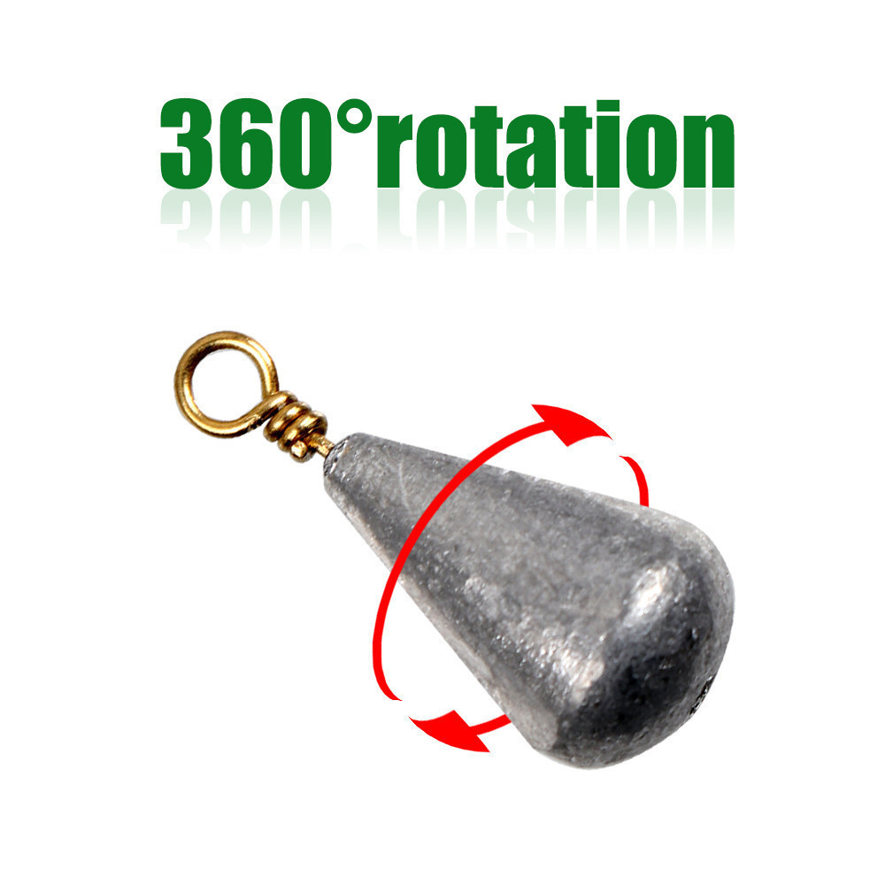 22pcs Boxxed Fishing Drop Shot Weights Lead Fishing Sinkers Bass ...