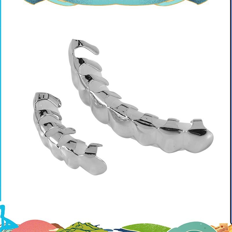 New Hip Hop Teeth Set Top Bottom Mouth Teeth Grills Fashion Removable ...