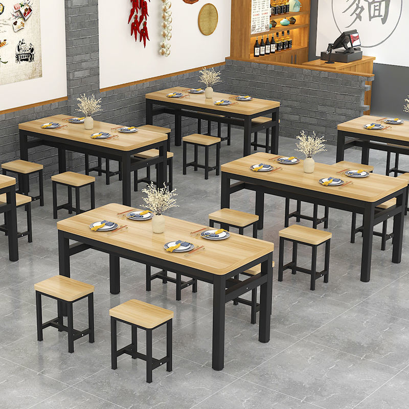 Snack Bar BBQ Dining Table Home Use Canteen Restaurant Fast Food Table ...