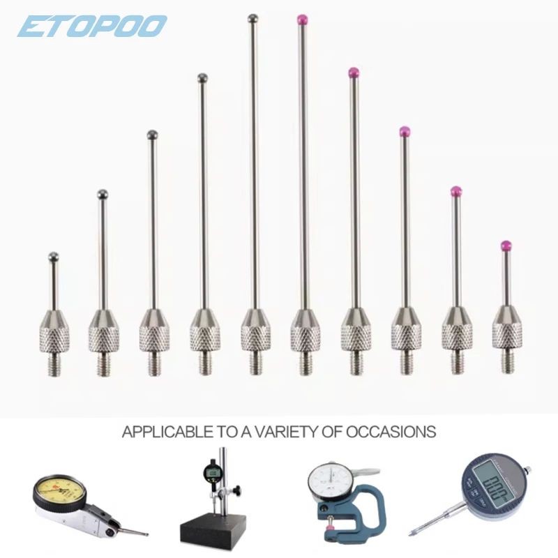 Probe Tip Head Contact Points 2mm Carbuncle Dial Indicator Dial Test ...