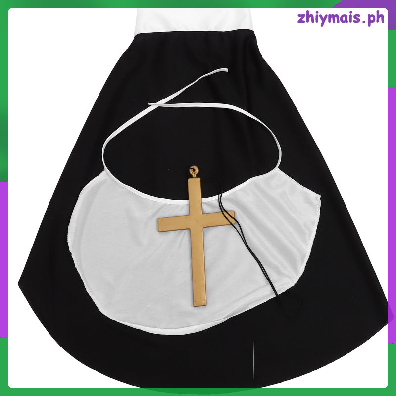 Cross Charm Fallout Grimace Priest for Men Costume Pastor Three Piece ...