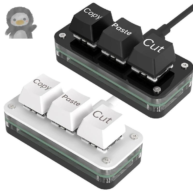Mini 3-Key Cut Copy Paste Ctrl X C V Shortcut Macro OSU Keypad ...