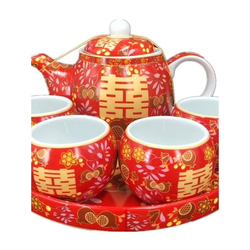 Tea Ceremony Set Wedding Supplies Hong Kong Style Bride Tea Cup Set ...
