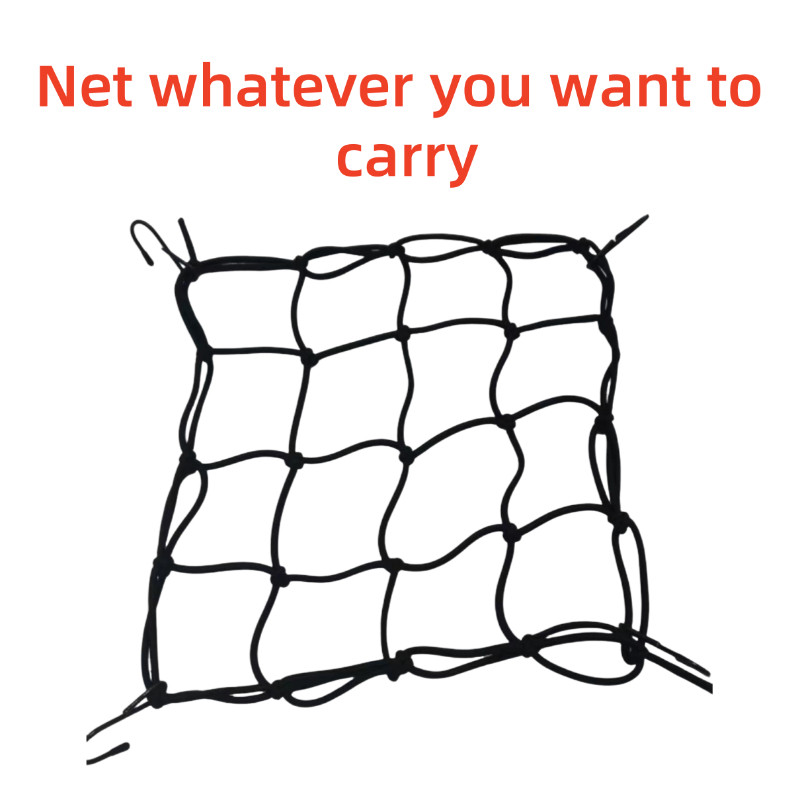 Motorbike Cargo Net Rubber Elastic Luggage Net Trunk Cargo Fixed ...