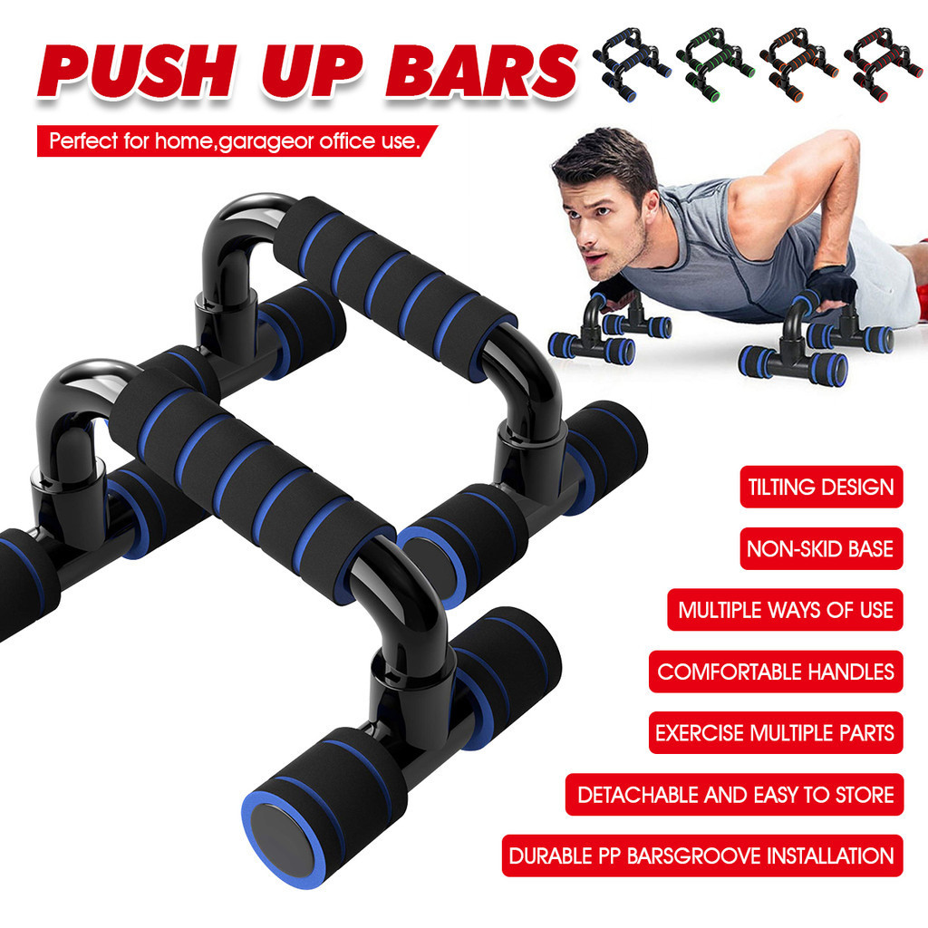 Push Up Rack Stand 1 Pair H-Type Perfect Muscle Home Gym Portable Men ...