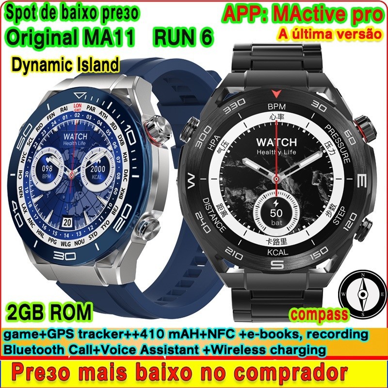 2024 New Big sales 2GB ROM RUN 6 Smart Watch ChatGPT Dynamic Island ...