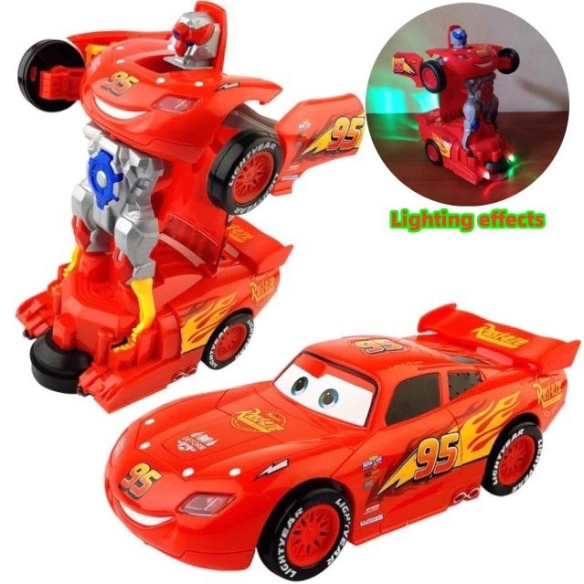 Transformer Car Mcqueen Deformation Car One-Step Car Robot Vehicle ...