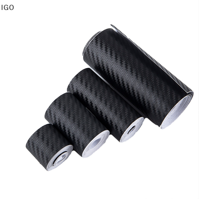 IGO 3D Carbon Fiber Car Sticker Paste Protector Door Side Anti Scratch ...