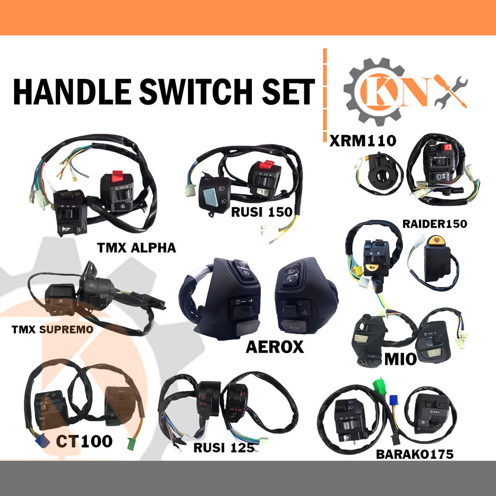 MOTORCYCLE PARTS HANDLE SWITCH ASSY SET FOR TMX125/ BARAKO/ TMX/SUPREMO ...