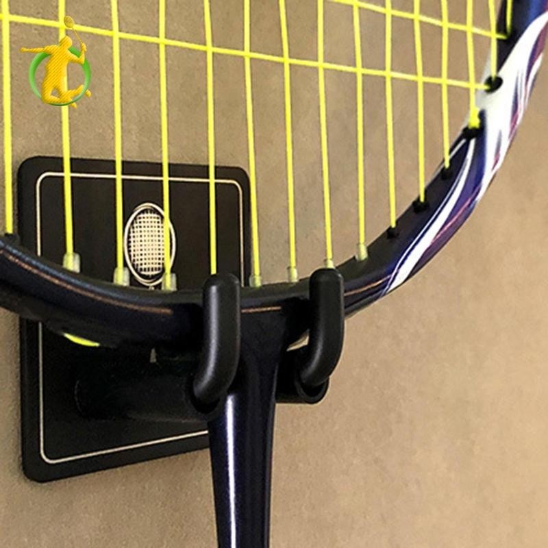 [Asiyy] 2x Wall Mounted Racket Rack, Tennis Racket Holder, Stainless ...