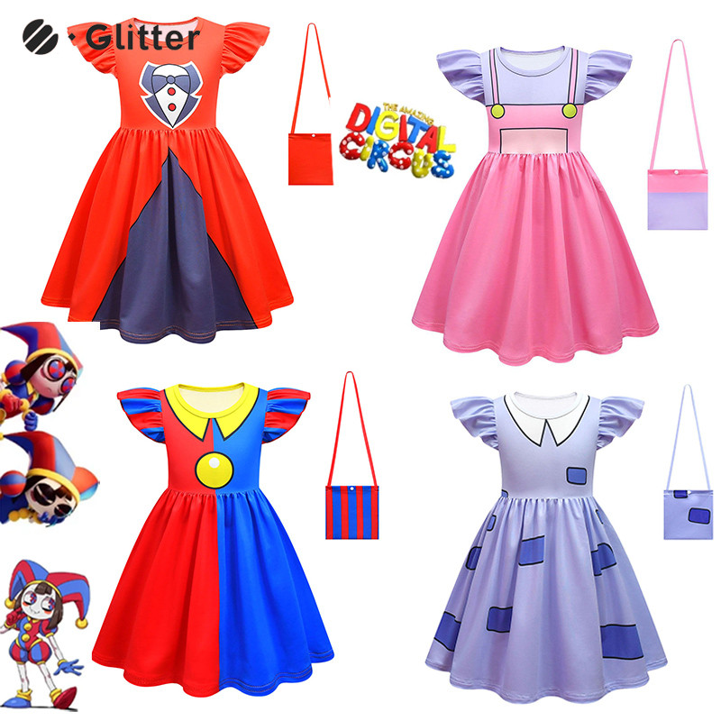 Movie The Amazing Digital Circus Costume for Kids Girl Anime Cartoon ...