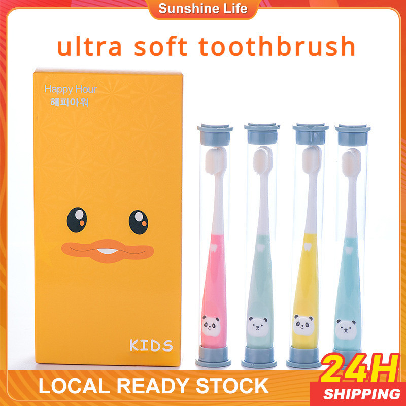 Children's ultra soft toothbrush teeth care soft bristles 2-12 years ...