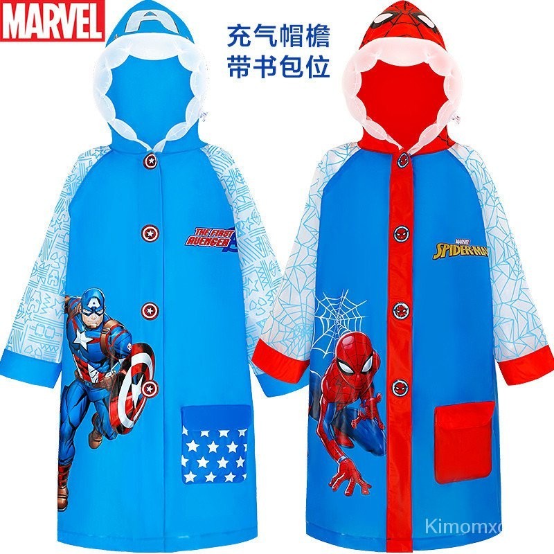 Disney Raincoat for Kids Boys Baby Children Cartoon Young Student ...