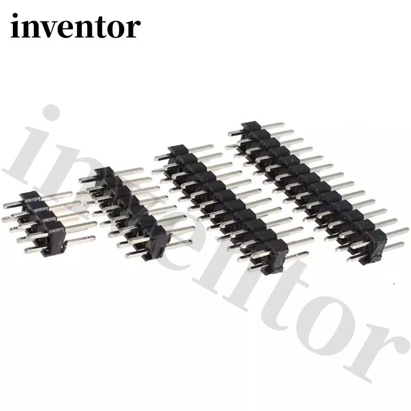 5-10pcs 2.54mm Double Row Male 2~40P Breakaway PCB Board Pin Header Connector Strip Pinheader 2 ...