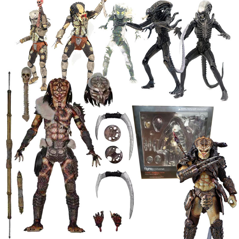 Figma 109# Predator 2 Neca Alien Neca Predator Articulado Action Figure ...